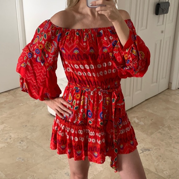 Jaase | Dresses | Jaase Floral Offshoulder Belair Mini Dress | Poshmark